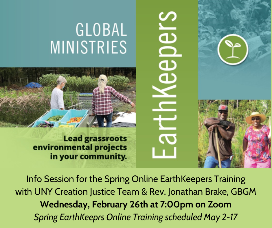 EarthKeepers Training – UNY Creation Justice